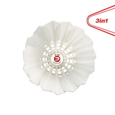 Cina Dmantis 3in1 Duck Feather Shuttlecocks Hybrid Shuttlecock Badminton Birdies Indoor Activity in vendita