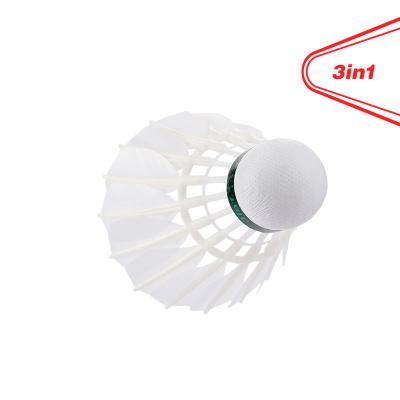 Cina Hybrid Shuttlecock Goose Feather Badminton Shuttlecock High Durable Stable in vendita
