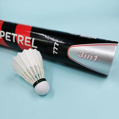 Cina 3in1 Badminton Shuttlecock Miglior Qualità Penna di anatre Shuttlecock ibridi per la competizione in vendita