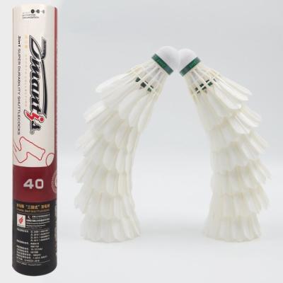 中国 3in1 バドミントン シャトルコック D40 モデル Dmantis ブランド 調整可能なダック羽 天然羽 12個 販売のため