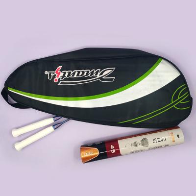 Cina Badminton Set Full Graphite Carbon Fiber Badminton Racket with Hybrid Shuttlecocks Set in vendita