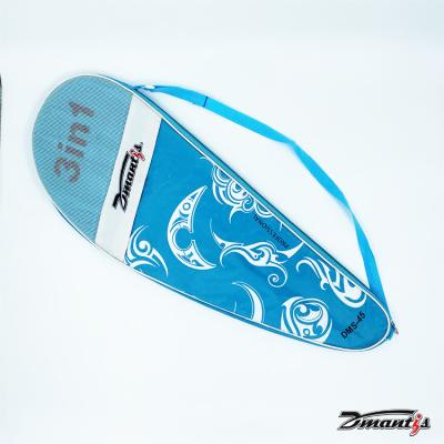 Cina High Quality Customized Logo Half Carbon Graphite Badminton Racket Racquet DMS45 with String Cover Bag in vendita