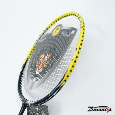 Cina High Quality Customized Logo Half Carbon Graphite Badminton Racket Racquet DMS45 with String Cover Bag in vendita