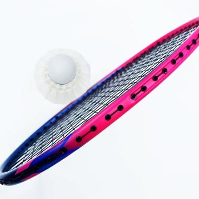 Cina D7 OEM Badminton Racket Offensive Type Full Carbon Fiber Racket in vendita