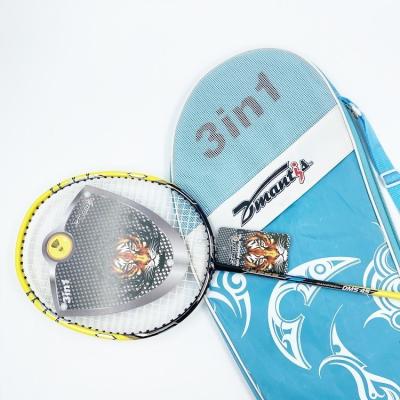 Cina High Level China Badminton Racket DMS45 Yellow Color Set Free Design OEM Customization Available in vendita