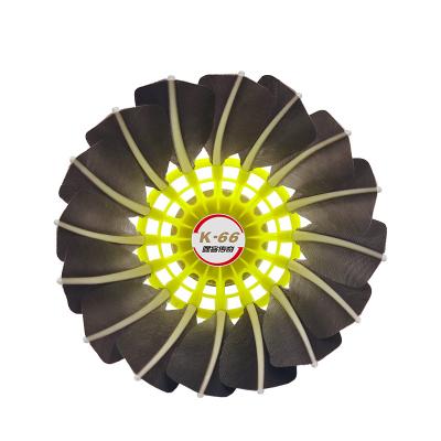 China Natuurlijke gansveer 3in1 Hybride Shuttlecock 12pcs/dozijn 5g licht gewicht voor precisievlucht Te koop