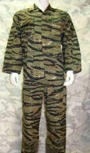China Army Combat Military Camo Uniforms Troops Forces Tiger Stripe for sale