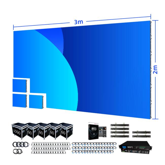 Ultra Thin Stage Background Party LED Display Indoor LED Video Wall Dj Booth LED Screen 9