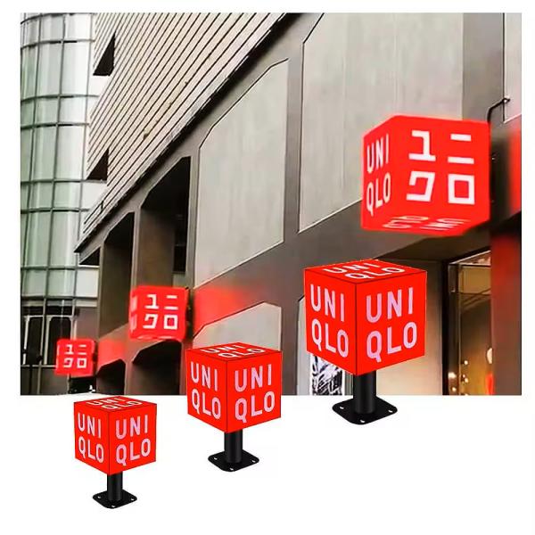 Quality Led Cubic box  Cube LED 3D Video Logo Magic Cube Display Screen Rubik's Cube Screen Advertising Led Display for sale