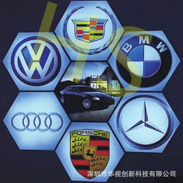 Quality OEM P4 Creative LED Display Screen Hexagon For Airport Subway for sale