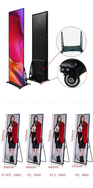 Quality GOB Poster LED Display Mirror Screen P1.86mm Semi led display for sale