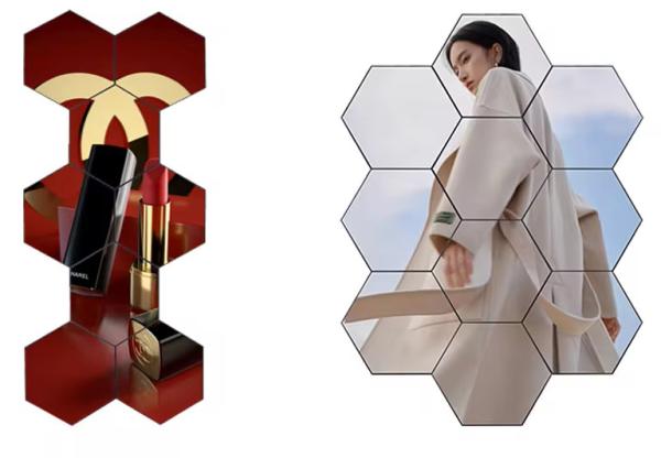 Quality ROHS 300mm P3.2 Hexagon Led Display Screen Full Colour for sale