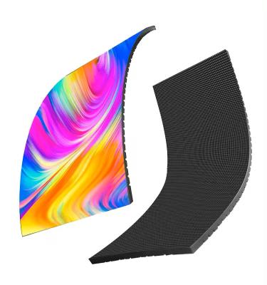Quality RGB Full Color Flexible Transparent Led Screen Soft Module P1.875 for sale