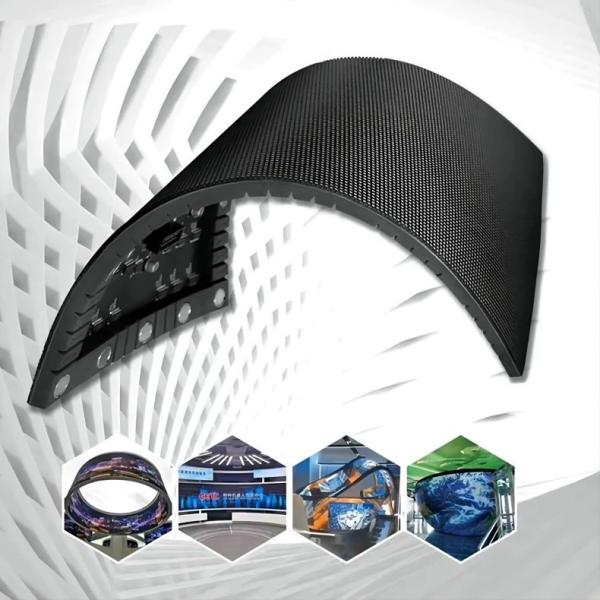 Quality RGB Full Color Flexible Transparent Led Screen Soft Module P1.875 for sale