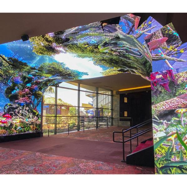 Quality RGB Full Color Flexible Transparent Led Screen Soft Module P1.875 for sale