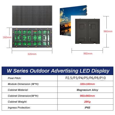 Quality ROHS Outdoor Waterproof LED Advertising Screen Display P3.076 for sale
