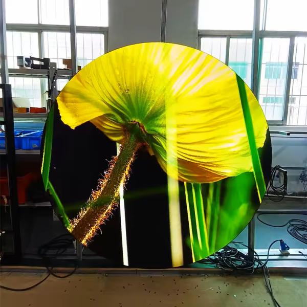 Quality OEM 1800mm Round Led Display Indoor Full Colour P3 Outdoor Led Screen for sale