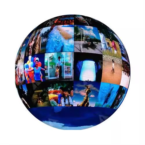 Quality P2.5 1.5m Spherical Led Display Screen Sphere Flexible Transparent Led Screen for sale