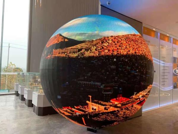 Quality Soft Module Customized Shape Spherical LED Display Full Colour LED Ball Screen for sale