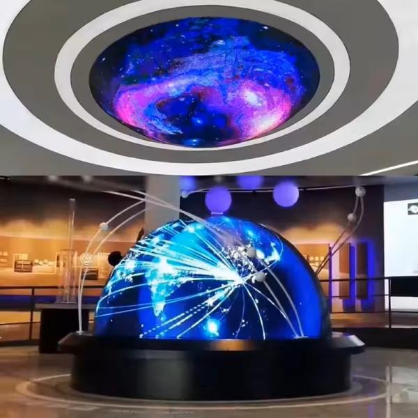 Quality Soft Module Customized Shape Spherical LED Display Full Colour LED Ball Screen for sale