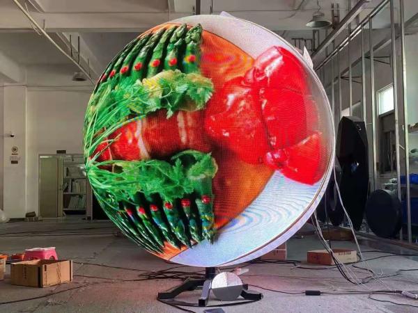 Quality Outdoor P6 Spherical Led Display Ball Screen Full Colour Custom Made for sale