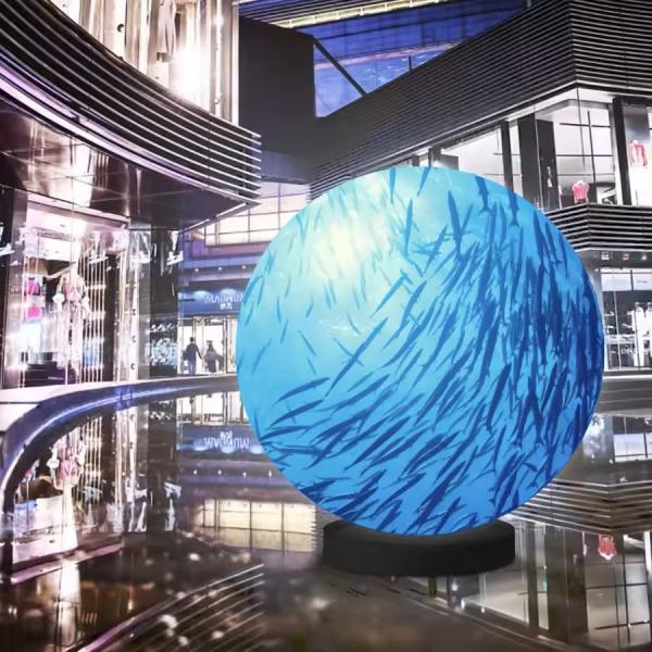 Quality Seamless Ball Led Sphere Screen Display 1m P2 Wall Mounted for sale