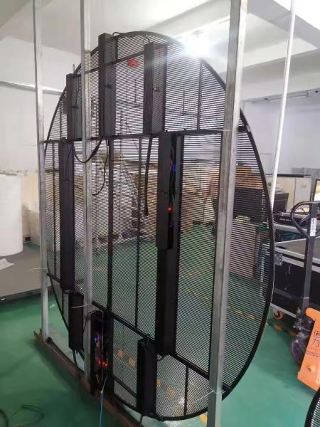 Quality Transparent Led Panel Round Advertising Screen for sale