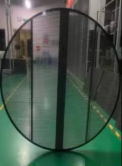 Quality Transparent Led Panel Round Advertising Screen for sale