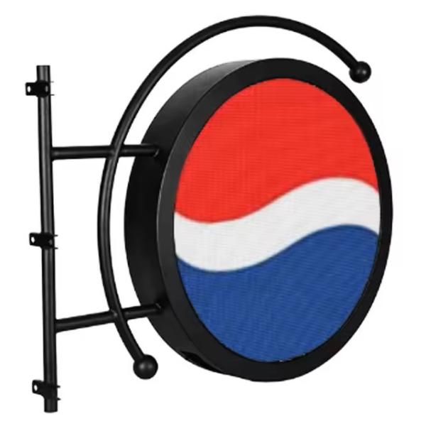 Quality Commercial 5500cd Outdoor Logo Sign Logo Flexible Led Screen Panel Display Round for sale