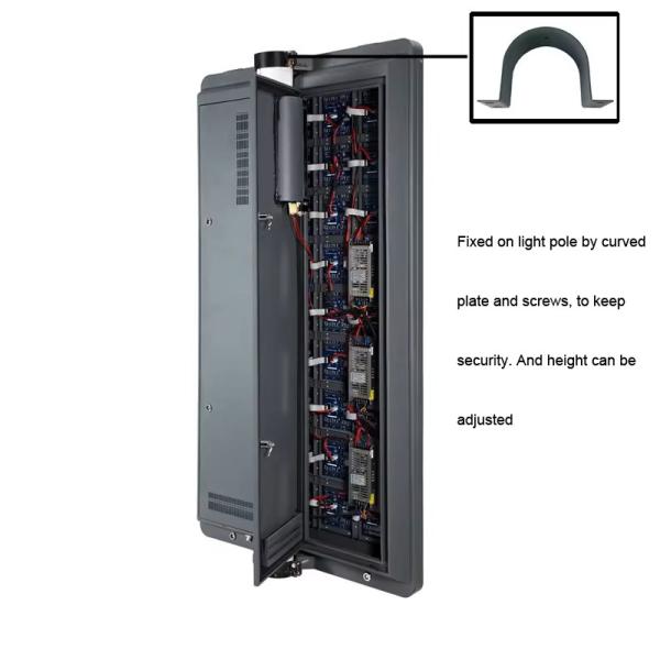 Quality Light Pole LED Display ScreenOutdoor Waterproof led screen P3.91 Full Color led for sale