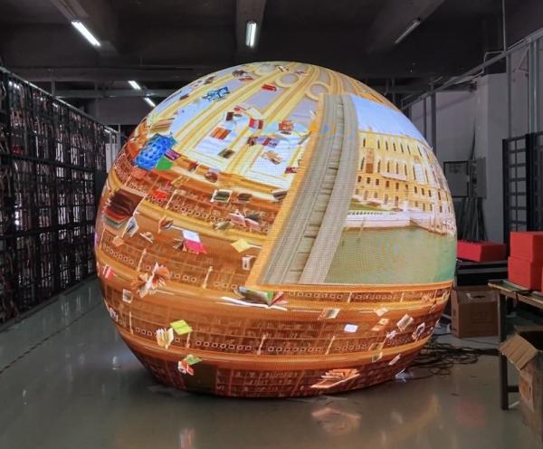 Quality Customized LED Spherical Ball Light Screen LED Video Sphere Screen Display for sale