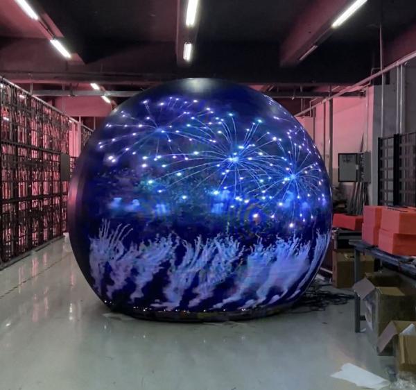 Quality Customized LED Spherical Ball Light Screen LED Video Sphere Screen Display for sale