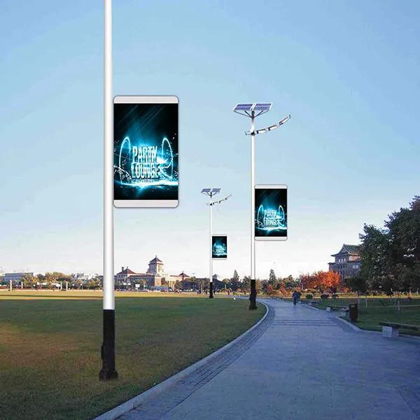 Quality 640*1280mm Double sided LED display Outdoor Street Pole Led Screen for sale