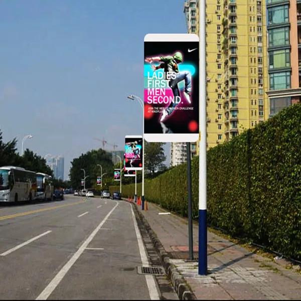 Quality 640*1280mm Double sided LED display Outdoor Street Pole Led Screen for sale