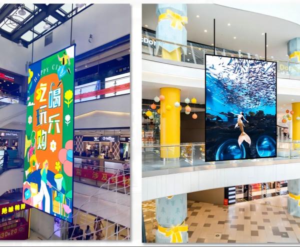 Quality Ultra-thin LED display LED double-sided super-slim lifting screen for sale