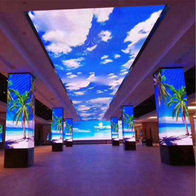 China Indoor P3 Cube LED Display Pillar Stage Column LED Concert TV Wall for sale