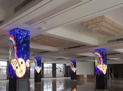China Indoor P3 Cube LED Display Pillar Stage Column LED Concert TV Wall for sale