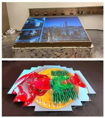 China Display LED a cores inteiras Tejo de chão LED Sensor Screen LED à venda