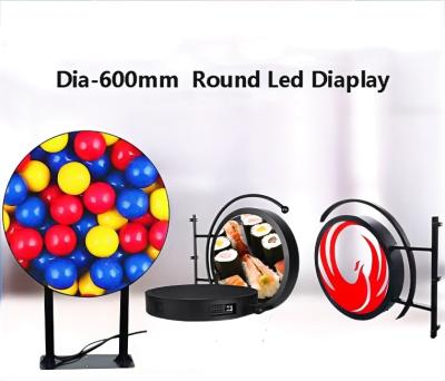 China Round Led Display Double Sided led display P4.28 LED Screen Dia-600mm Circular LED Display for sale