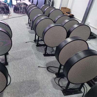 China Circle logo led sign customized LED Logo Screen P4 round led display for sale