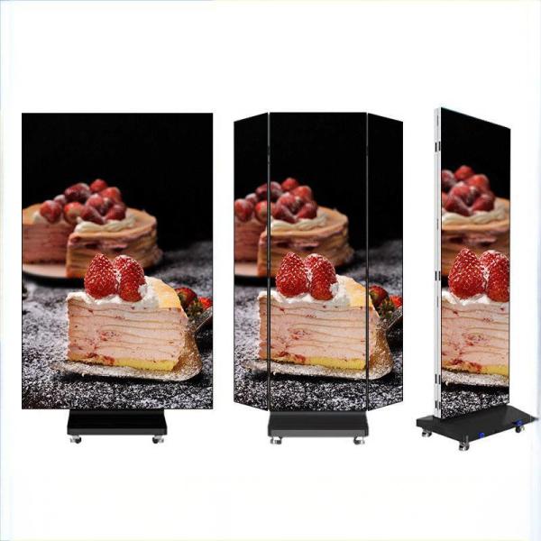 Quality LED vertical advertising screen Mirror LED screen Foldable LED screen for sale