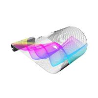 Quality Flexible Design LED Transparent Film Screen with 100000hours Life Span and 200W for sale
