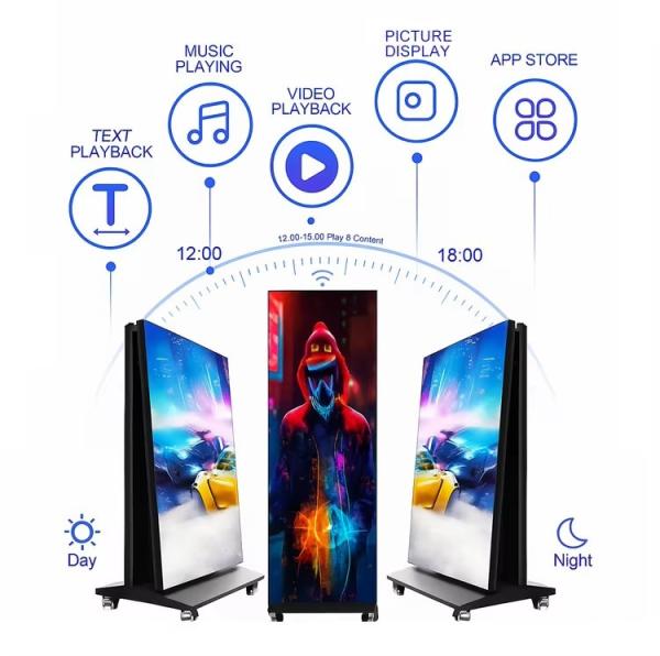 Quality P1.86 Foldable LED poster screen LED Poster Display for sale
