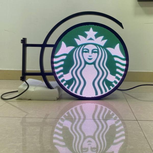 Quality Double-Sided Waterproof P4 LED Display Outdoor Circular LED Screen for sale
