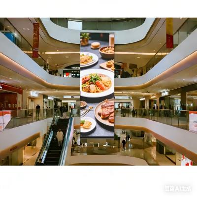 China Indoor ultra-thin double-sided LED screen for sale