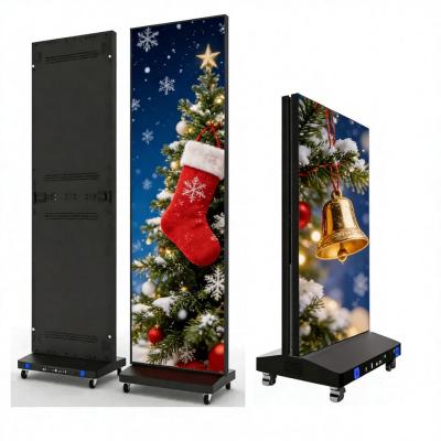 China Indoor LED Poster Display P1.86 640x1920mm Digital Advertising LED Screen for shopping mall for sale