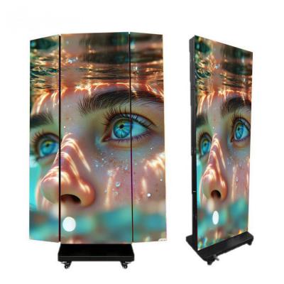 China 163inch Ultra-slim Portable Double Sided Digital LED Poster Display Screen for sale