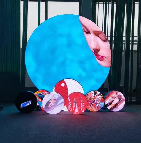 Quality Outdoor P4.28 Round LED display screen /Circle LED Logo Display for sale