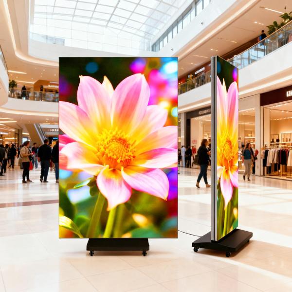 Quality Tri Fold Poster Led display Foldable led Screen Double Sided led dispaly for sale