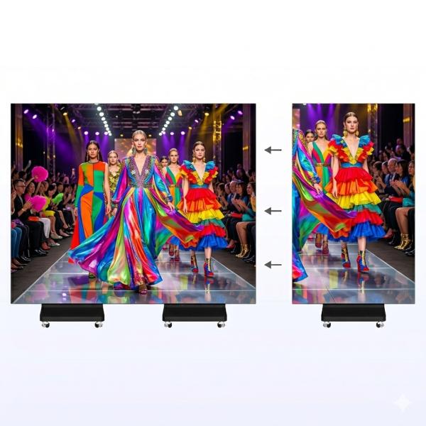 Quality Tri Fold Poster Led display Foldable led Screen Double Sided led dispaly for sale